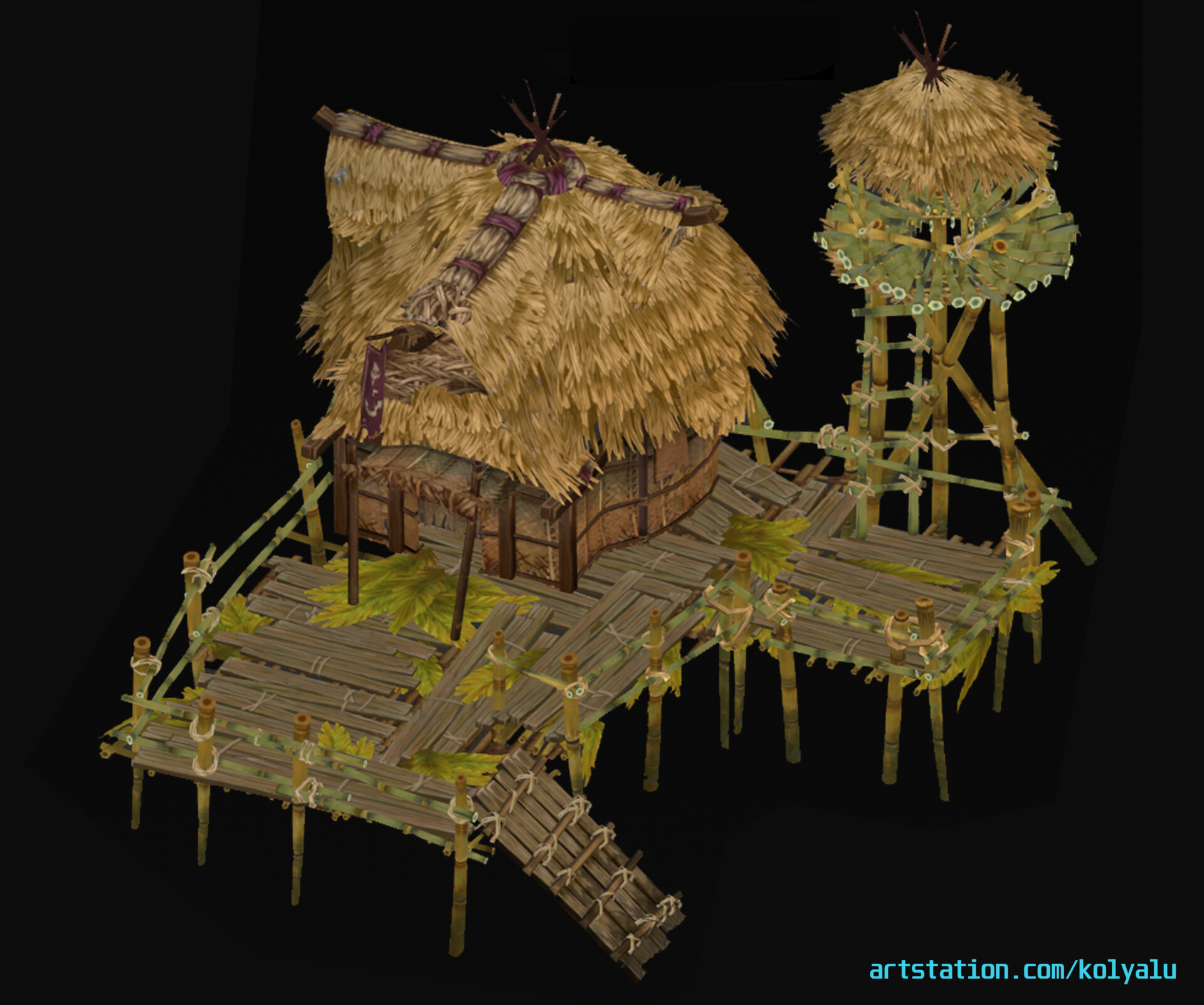 ArtStation - Taino house