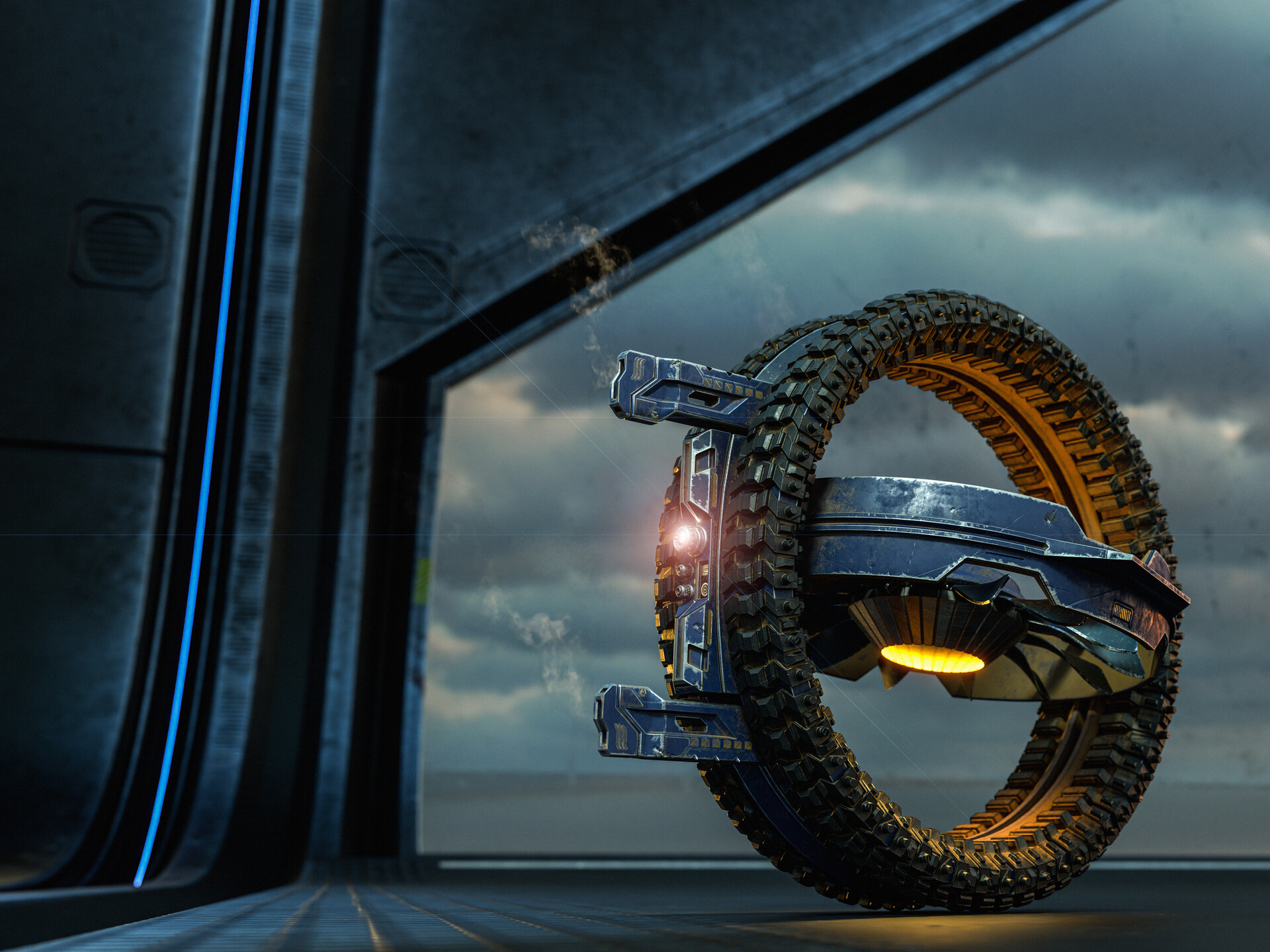 ArtStation - this is my concept for a spherical robot guard that can ...