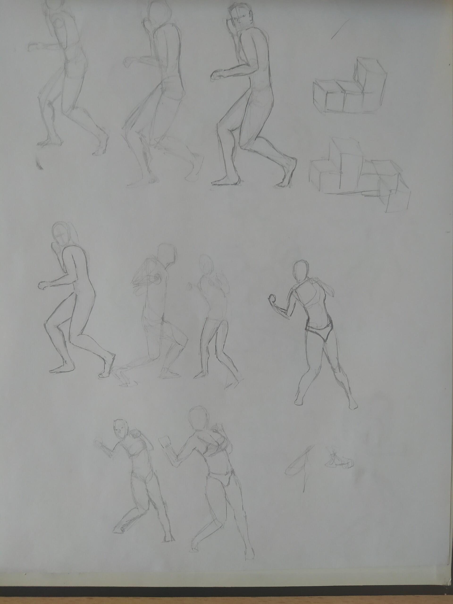 how to draw combat poses