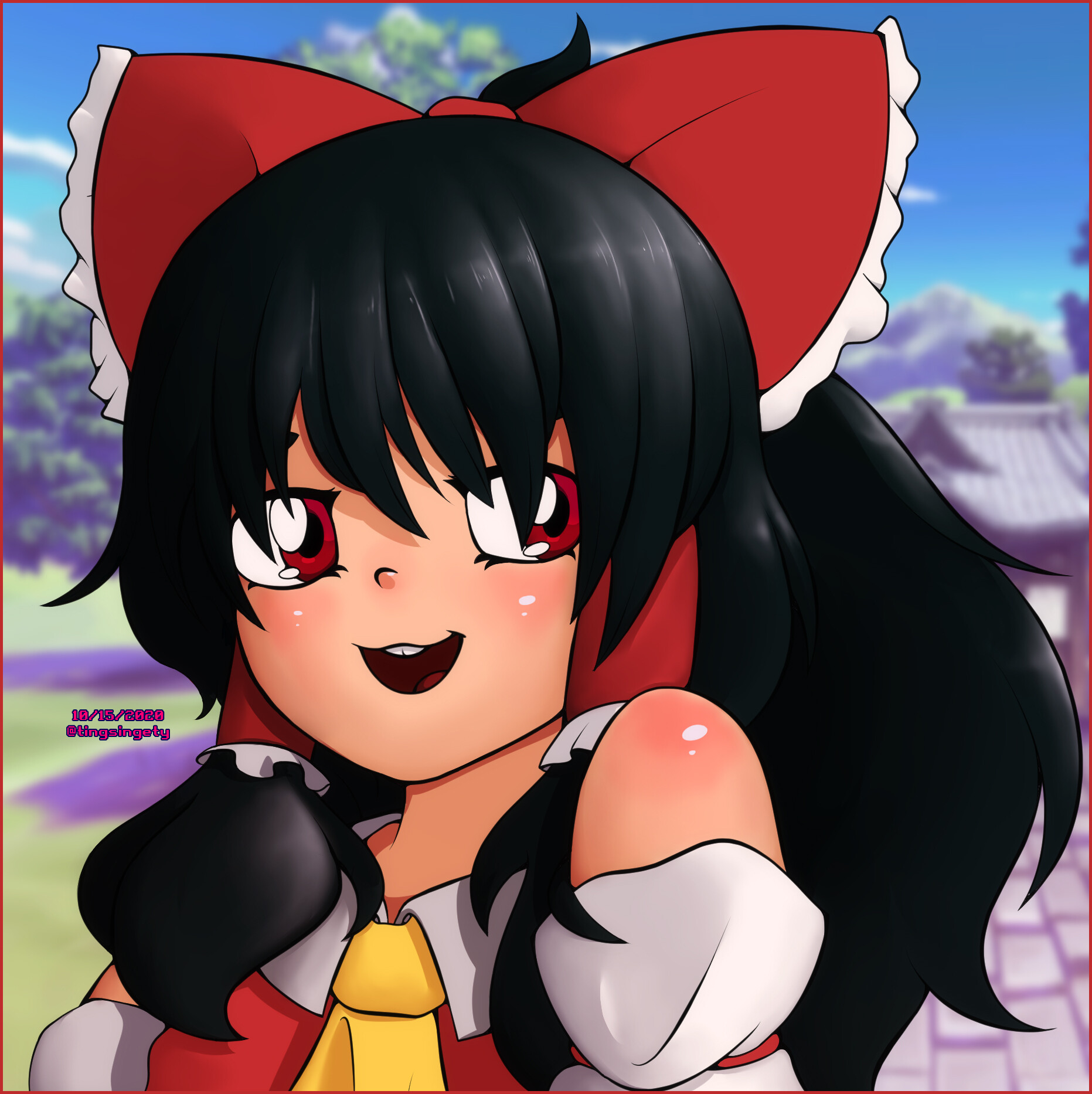 ArtStation - Reimu Commission