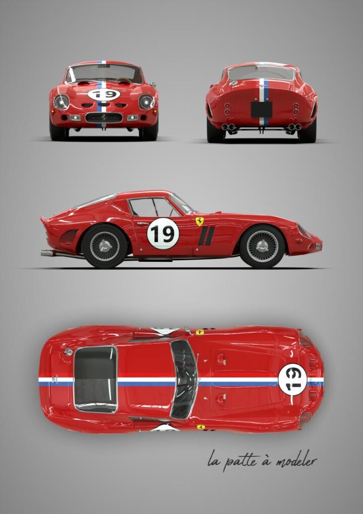 LA PATTE A MODELER - Ferrari 250 GTO
