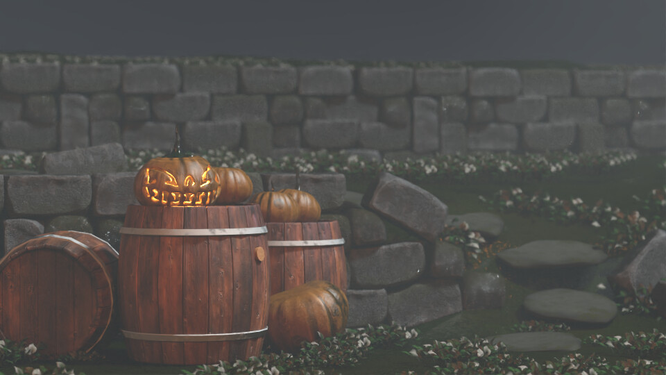 ArtStation - Spooky Halloween Environment