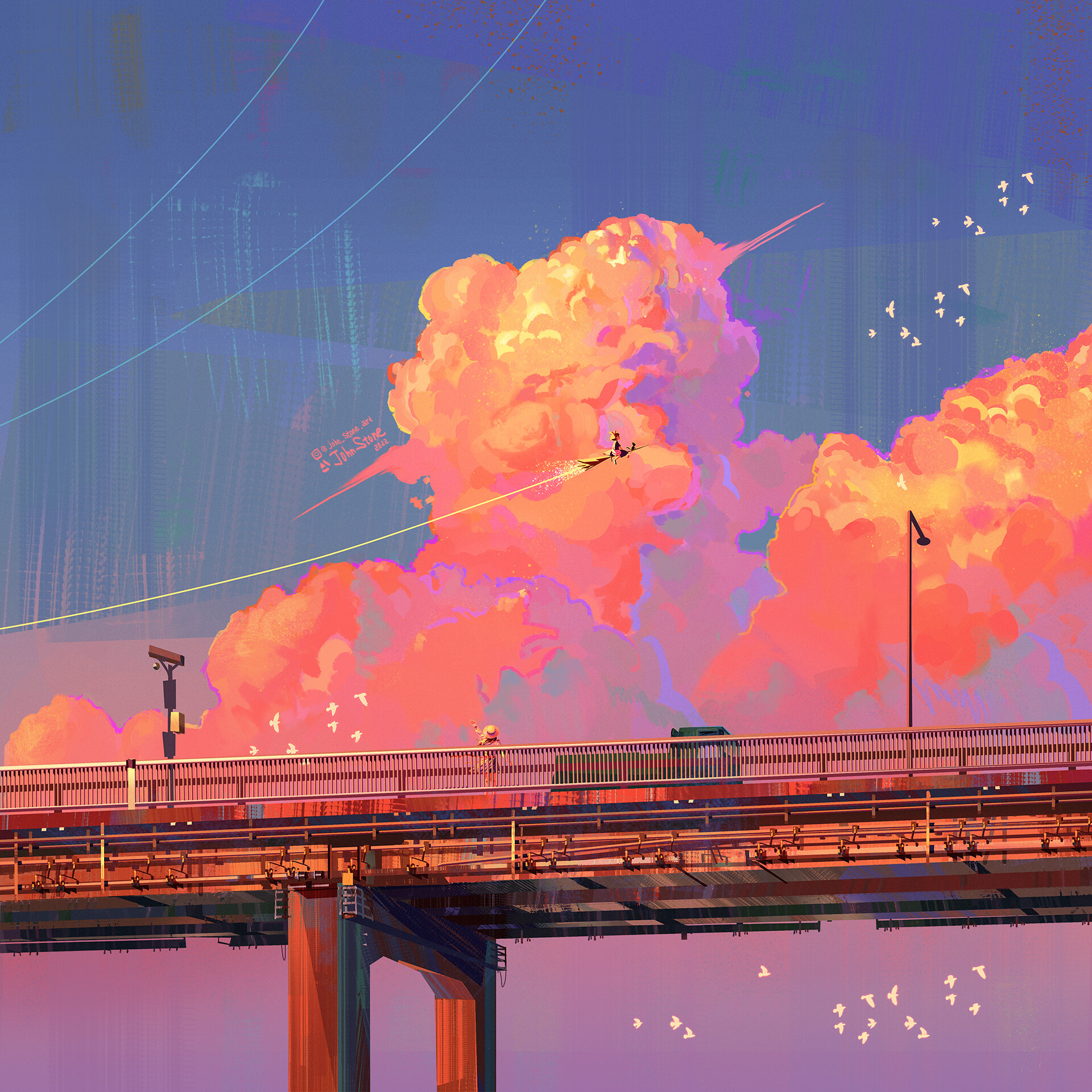 ArtStation - Day 2 of July challenge: clouds ☁️2/30