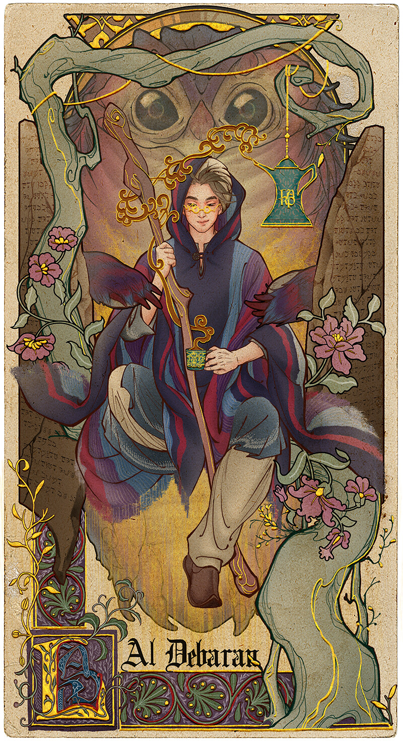 ArtStation - LARP YCH Manuscript Cards: Al Debaran