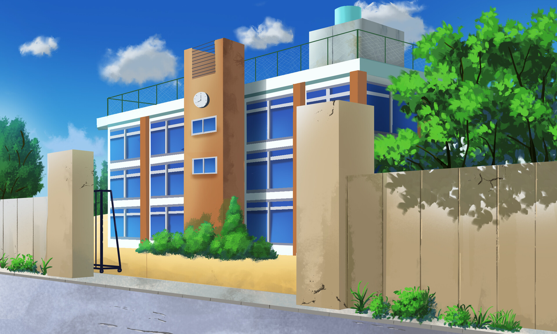 how to draw backgrounds anime