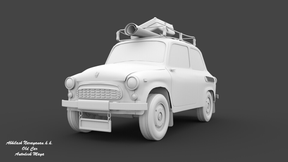 ArtStation - old car new 3d autodesk maya model