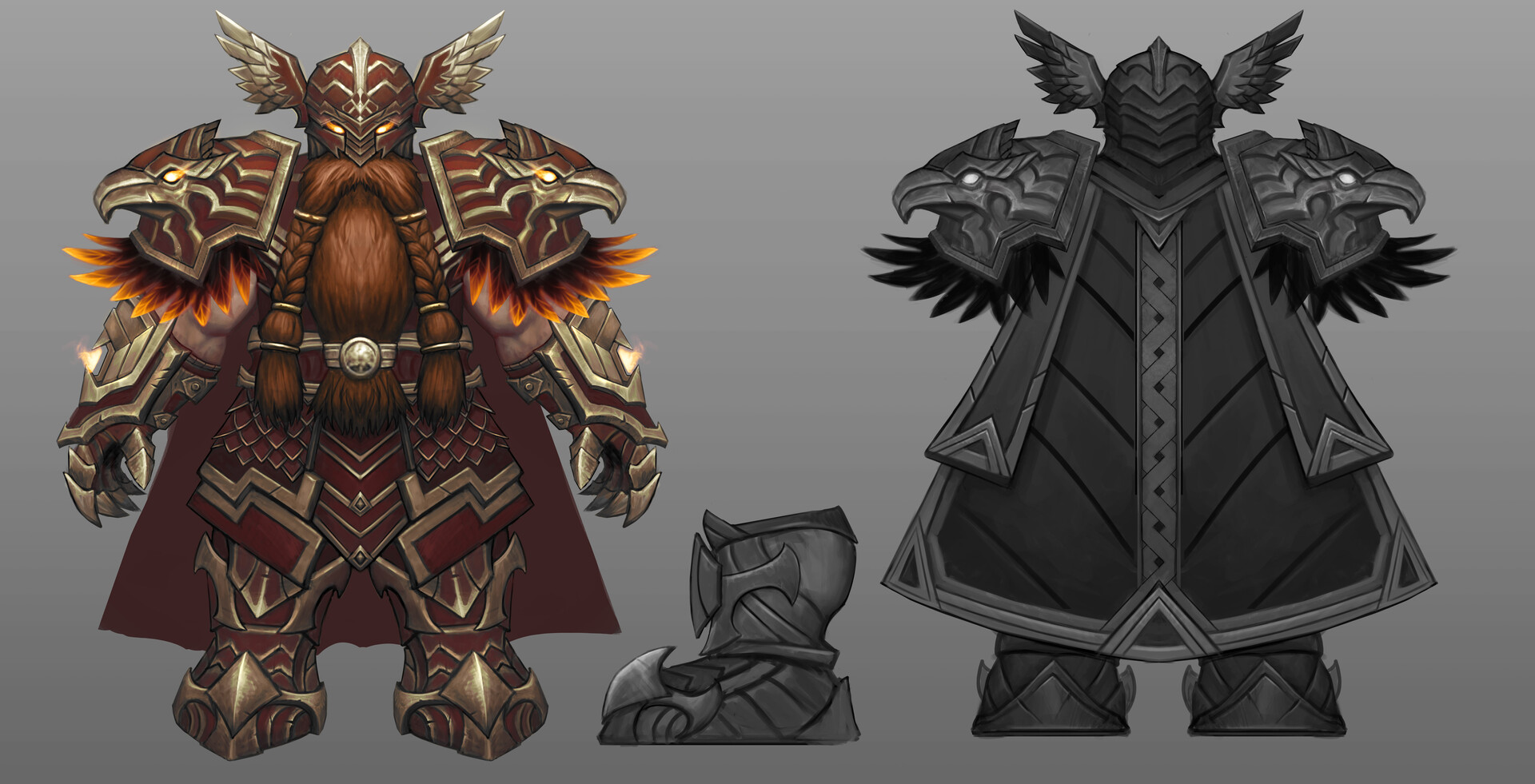 ArtStation - Dwarven eagle armor set