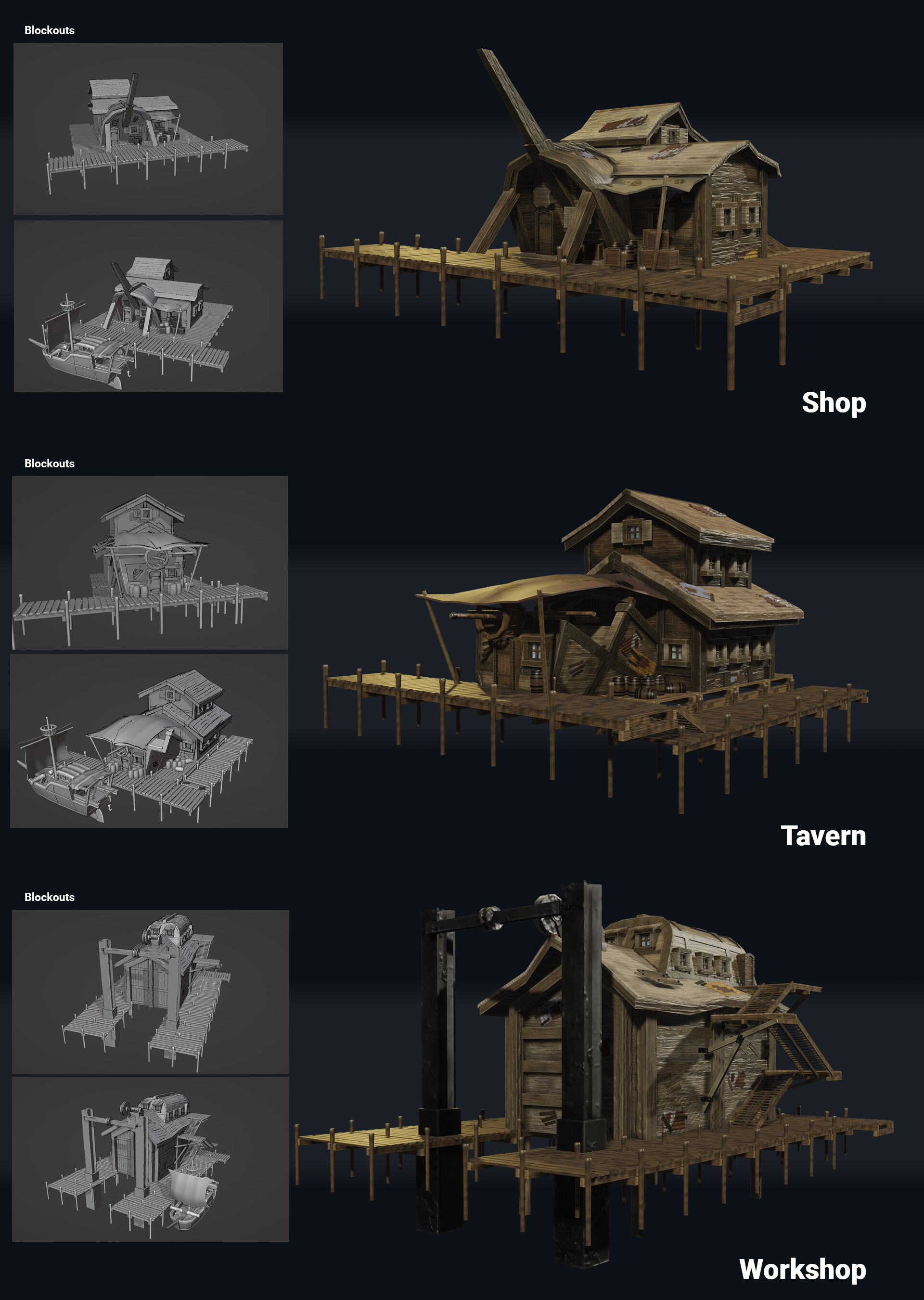 Facundo Goy - Action-adventure game environment and props