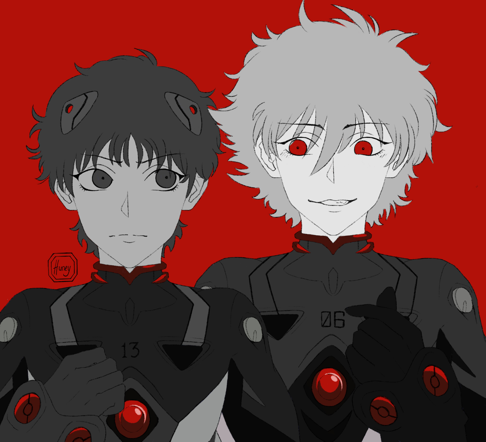 ArtStation - Kaworu and Shinji