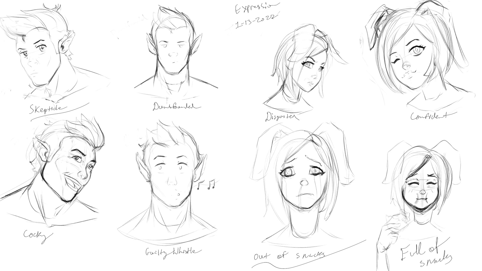 ArtStation - Facial Expressions