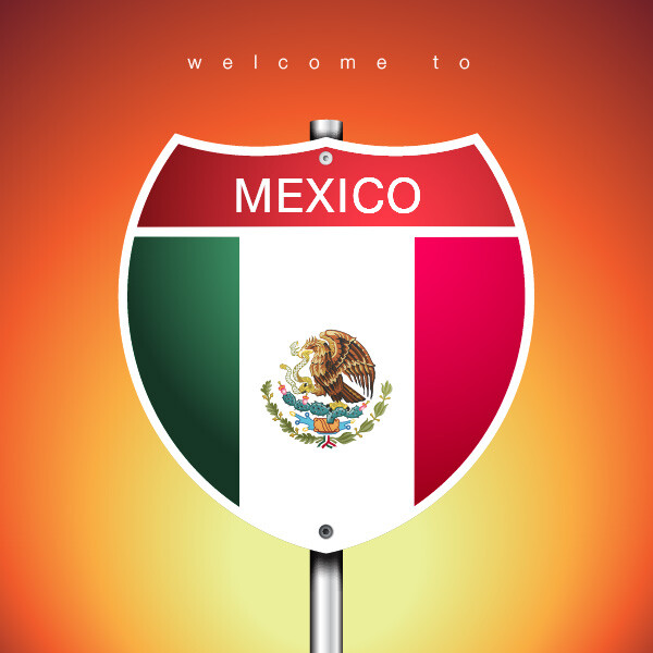 ArtStation - 21 ICON The City Label & Map of MEXICO In American Signs Style