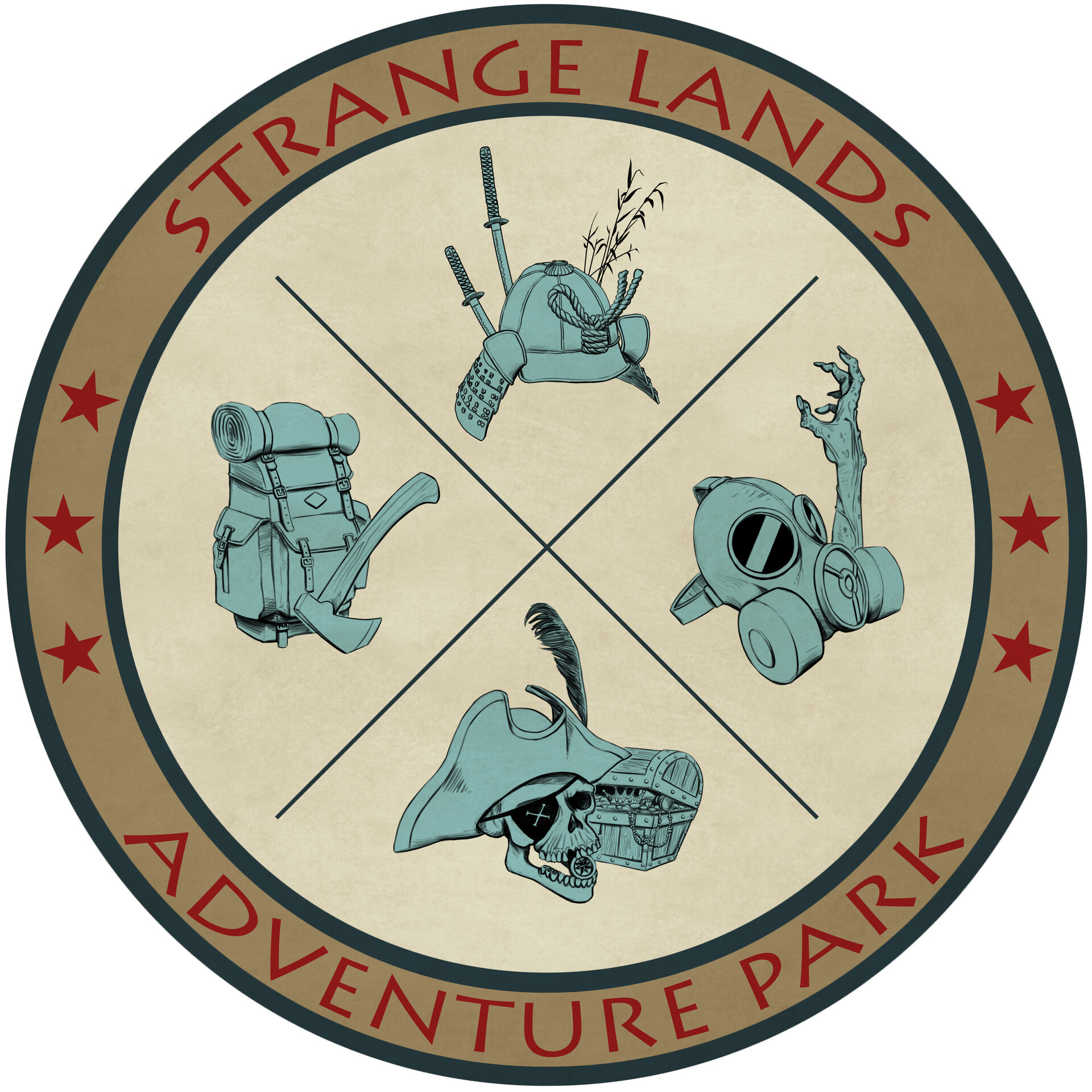 Ben Schultz - Brand Design: Strange Lands Adventure Park
