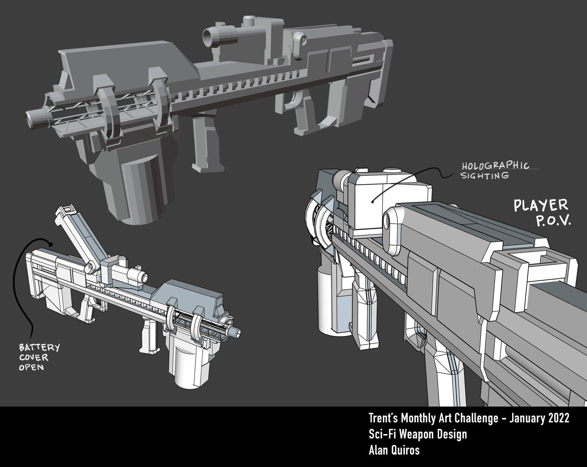 ArtStation - Sci Fi Plasma Gun