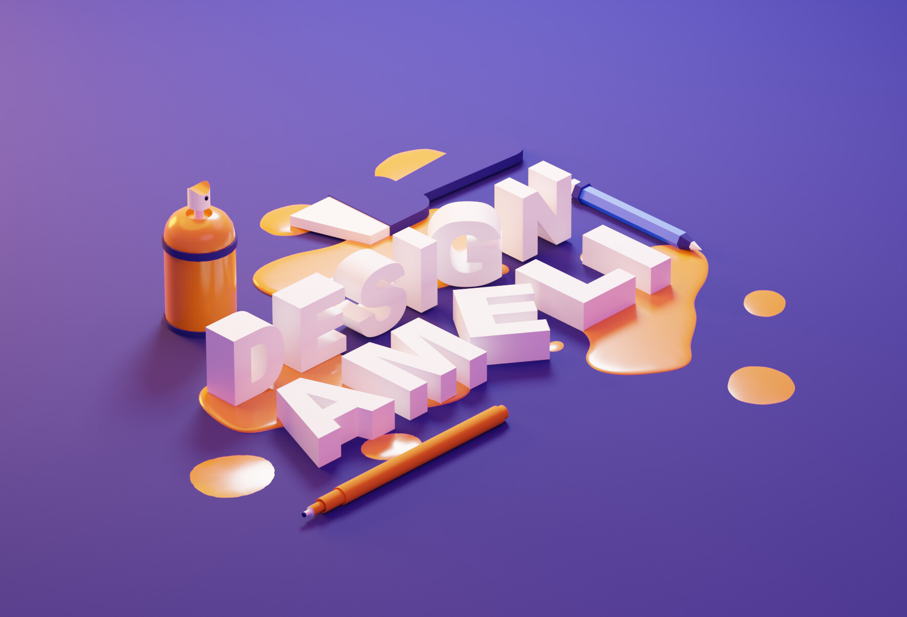 ArtStation - 3d text