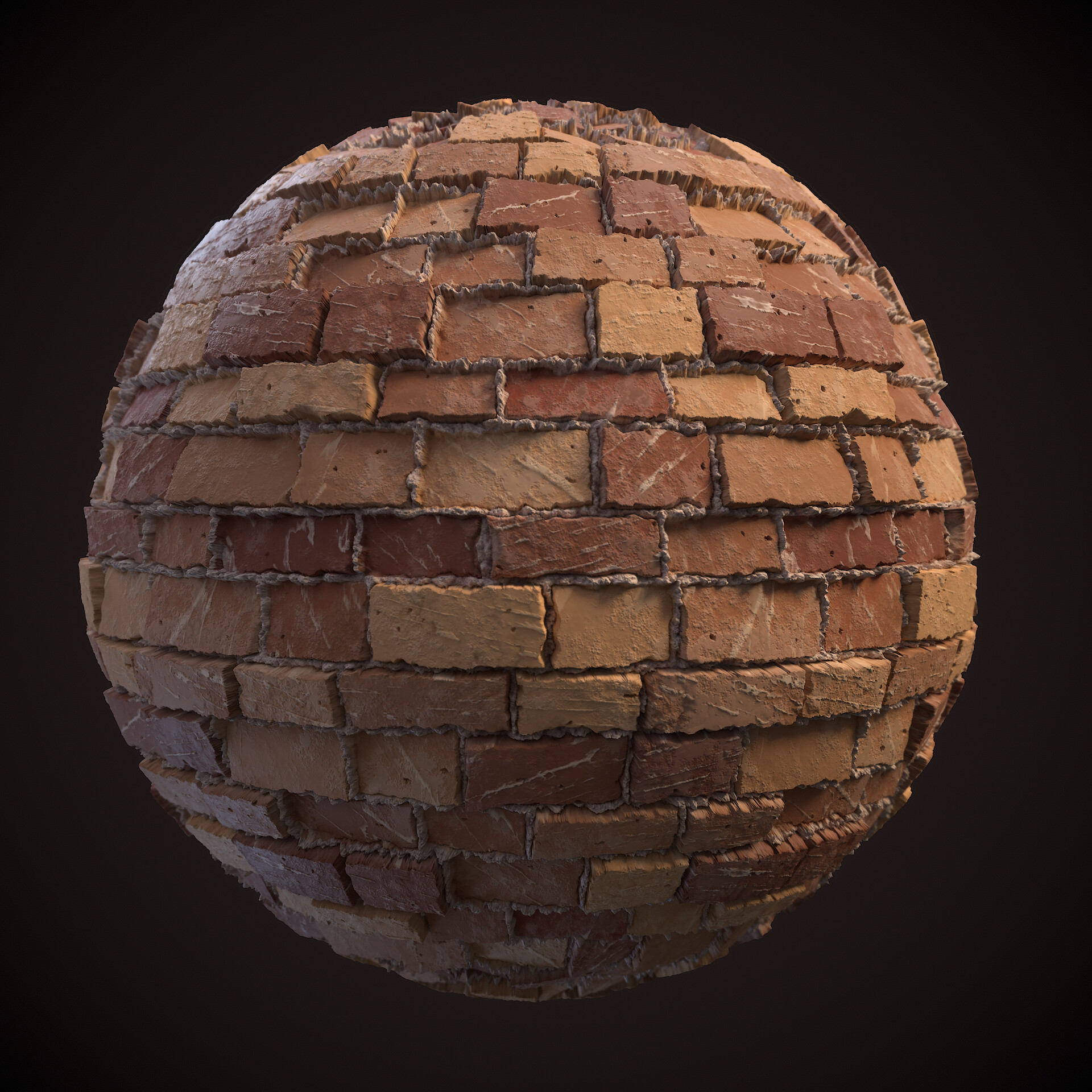 ArtStation - Brick wall- material study