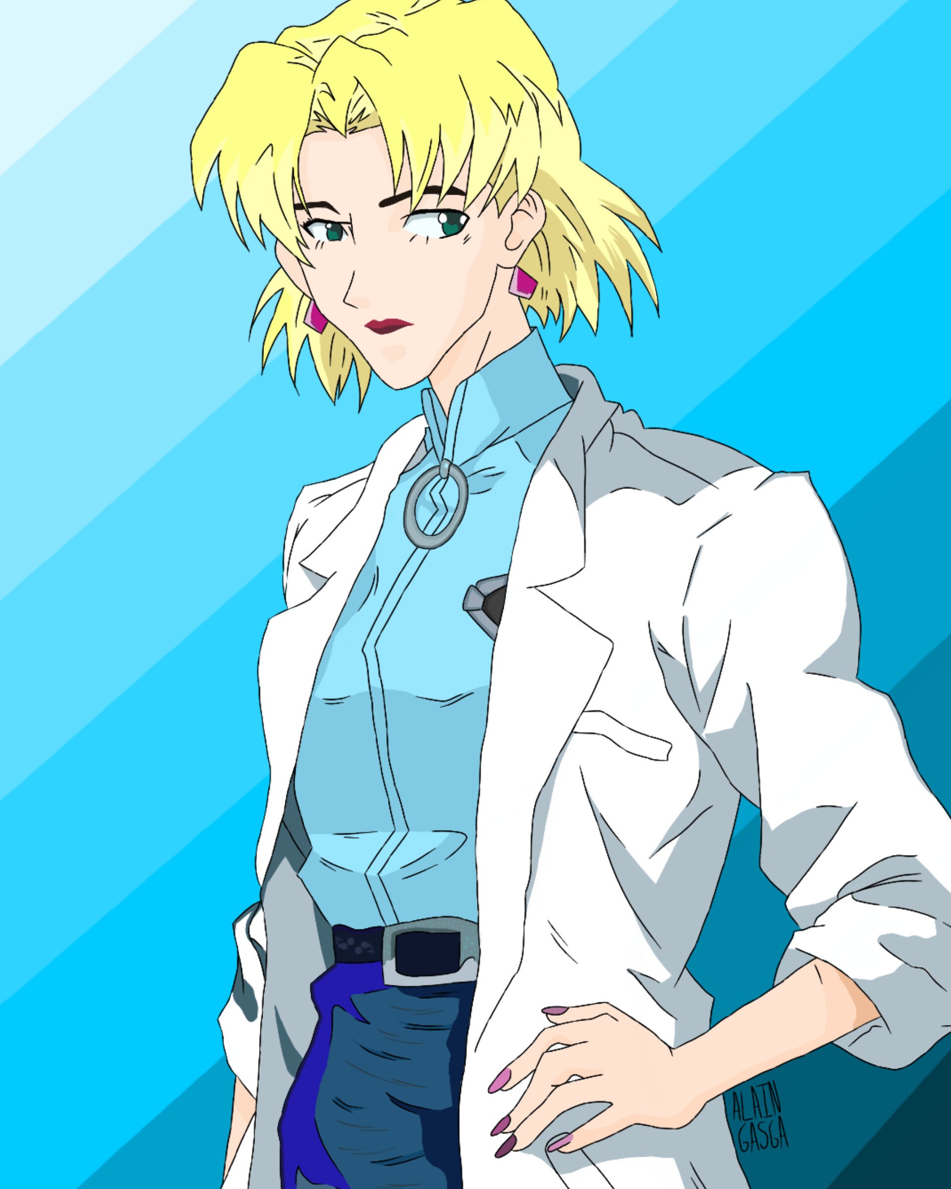 ArtStation - Ritsuko Akagi (赤木 リツコ) Alain Gasga