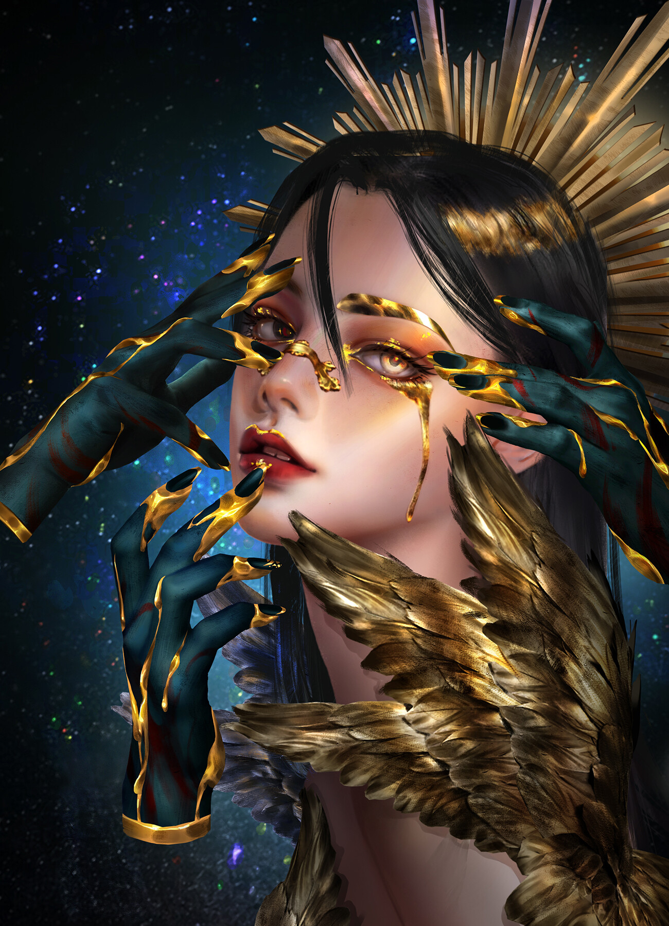 adriana-jin-novan-facial-art.jpg (1300×1800)-花瓣网