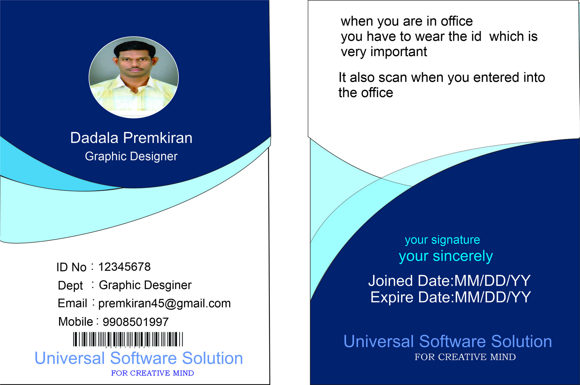 ArtStation - company id card