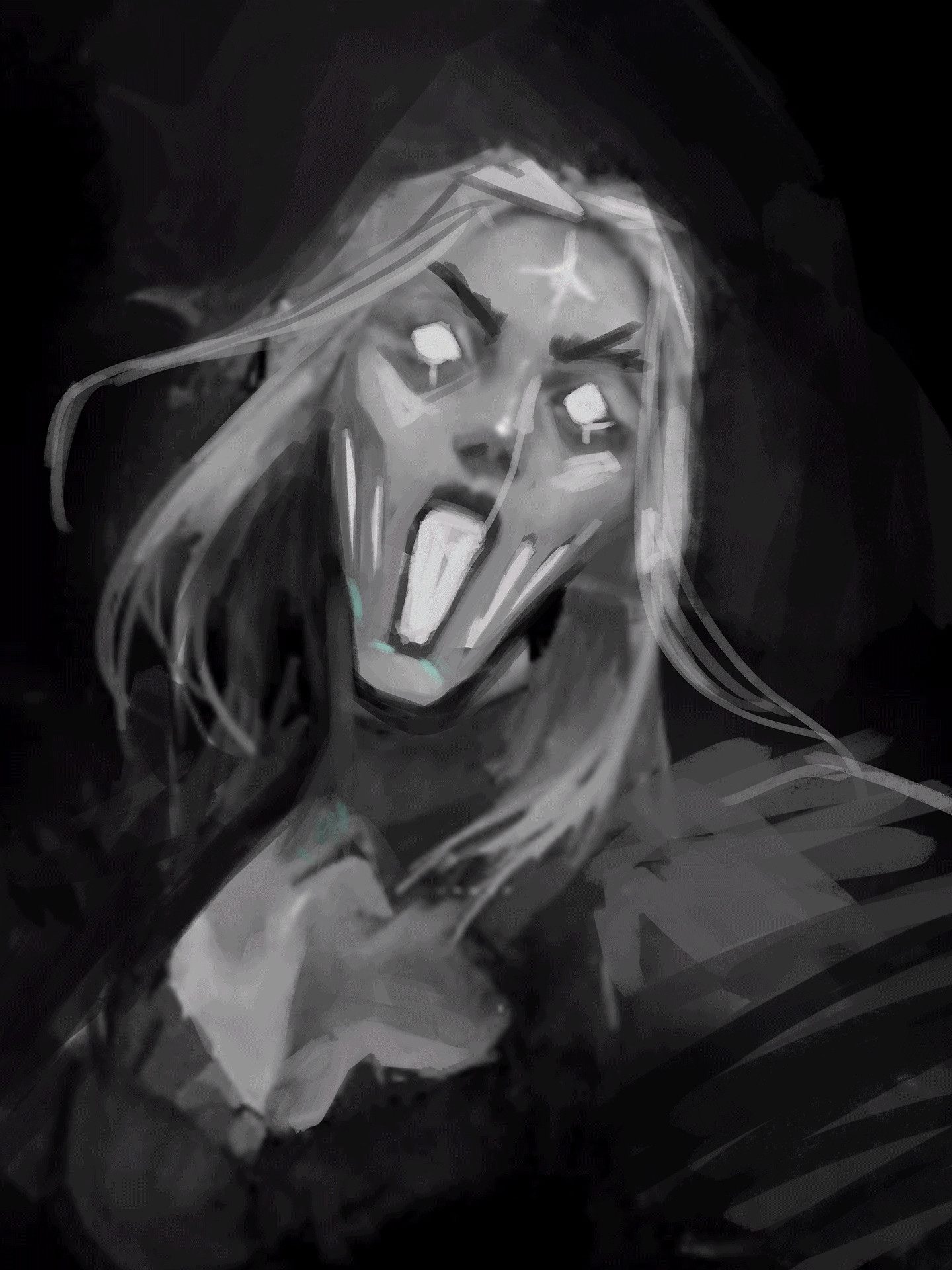 screaming banshee drawing