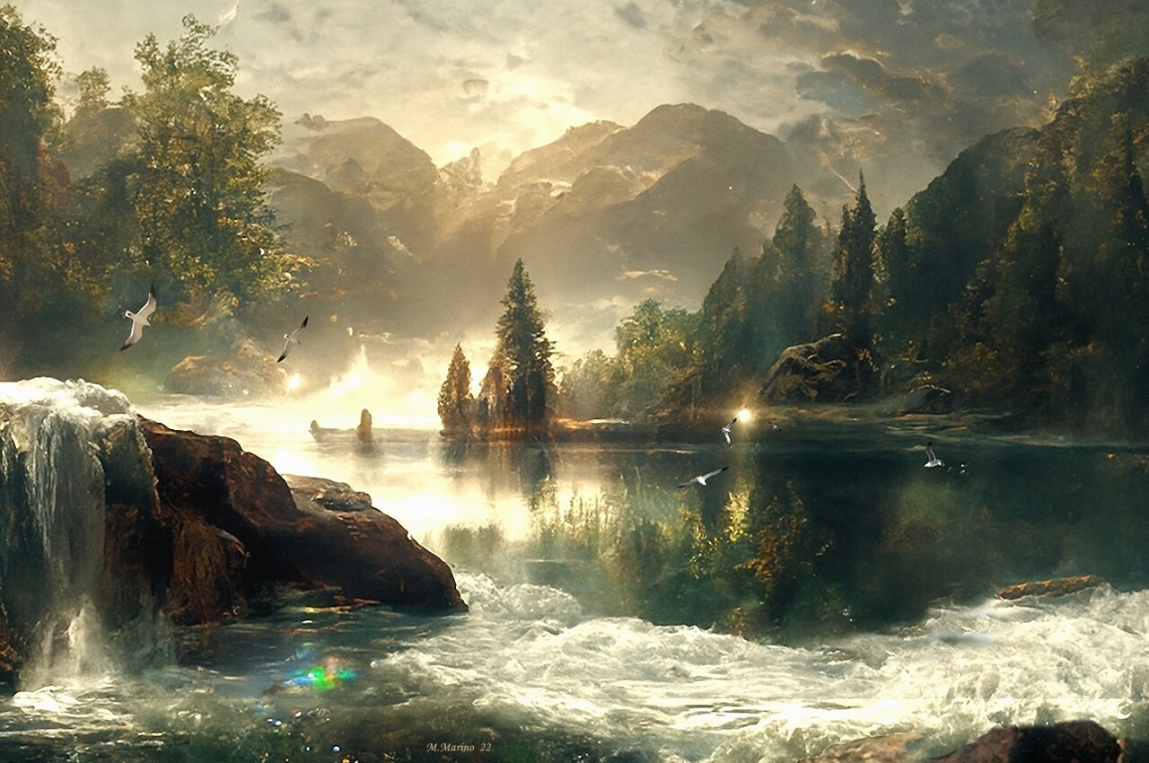 ArtStation - Peaceful landscape