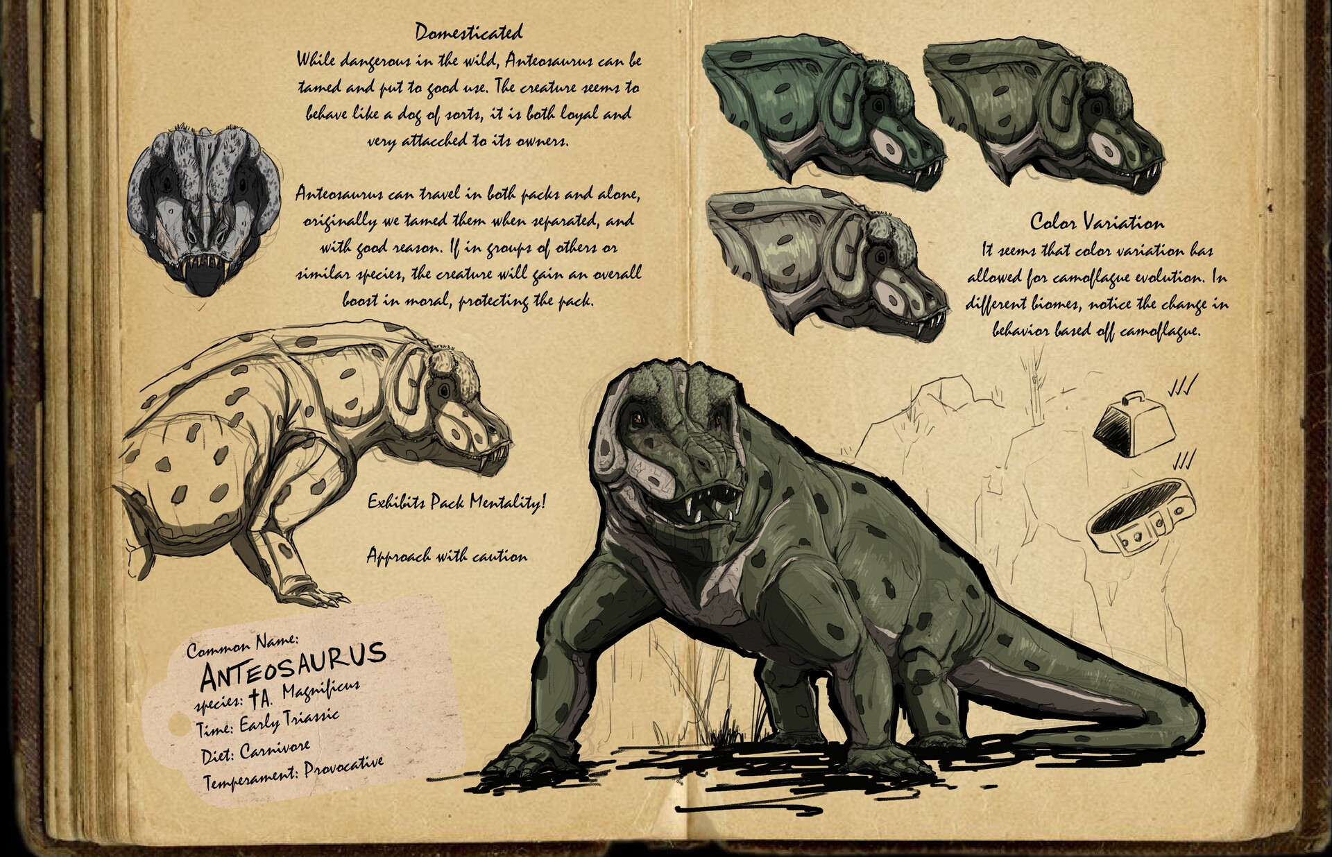 ArtStation - Ark Survival Anteosaurus Creature Design