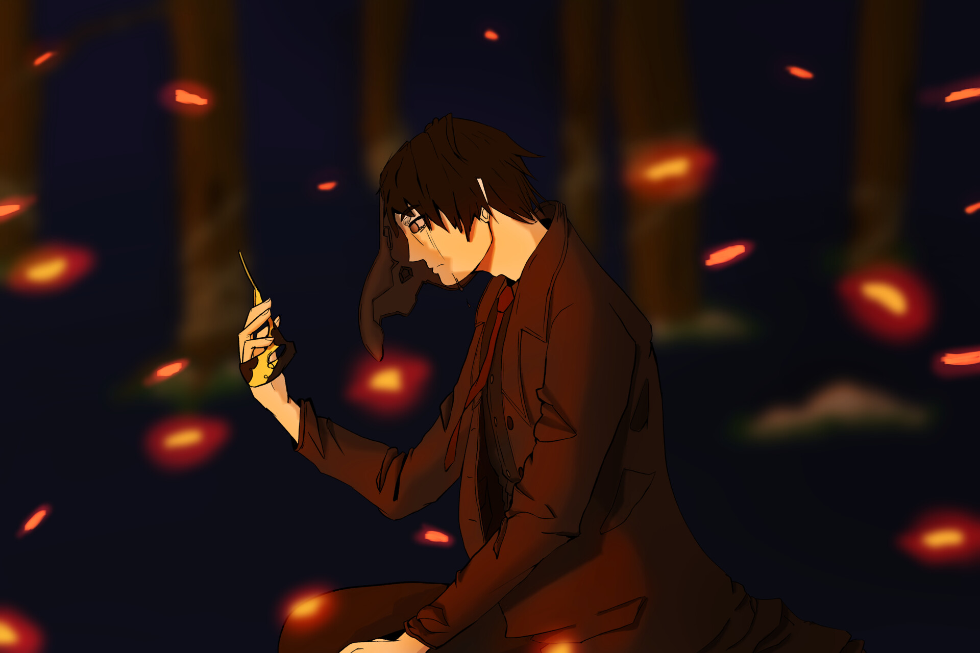 ArtStation - Surrounded by Fire Embers