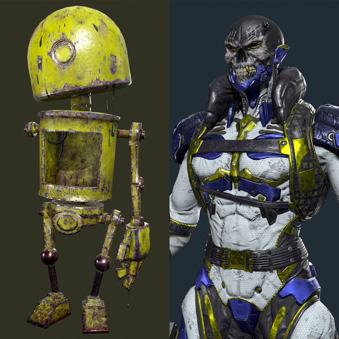 ArtStation - Course works - Character Texturing for Games