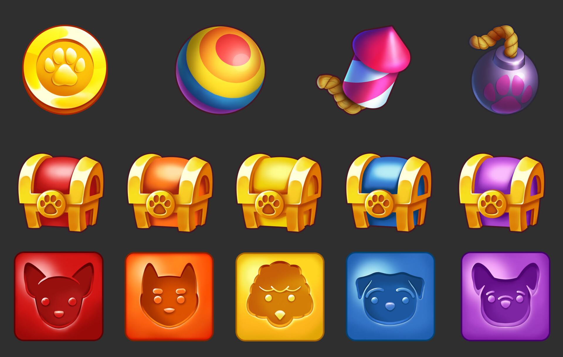 ArtStation - Match 3 icons