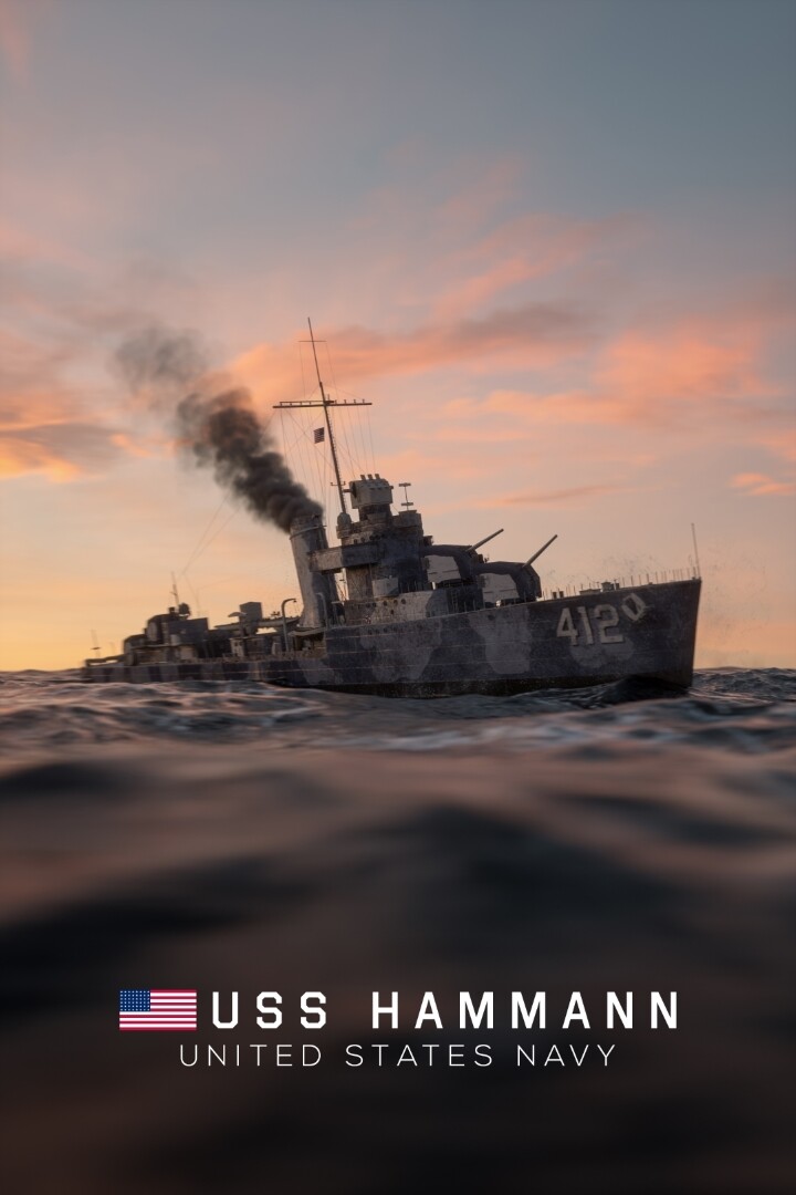 ArtStation - USS Hammann Recreation