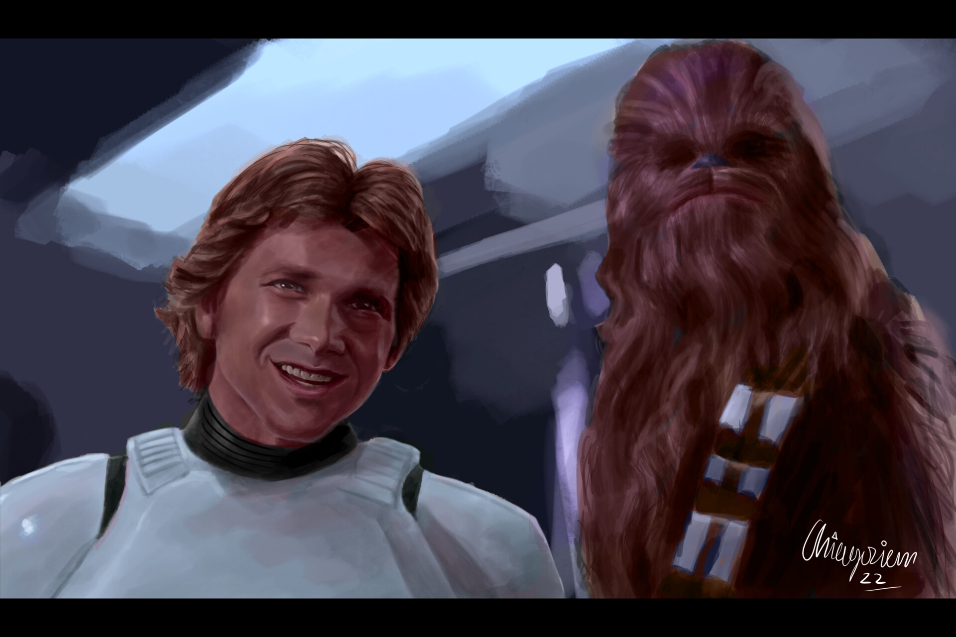 ArtStation - Han solo and chewbacca