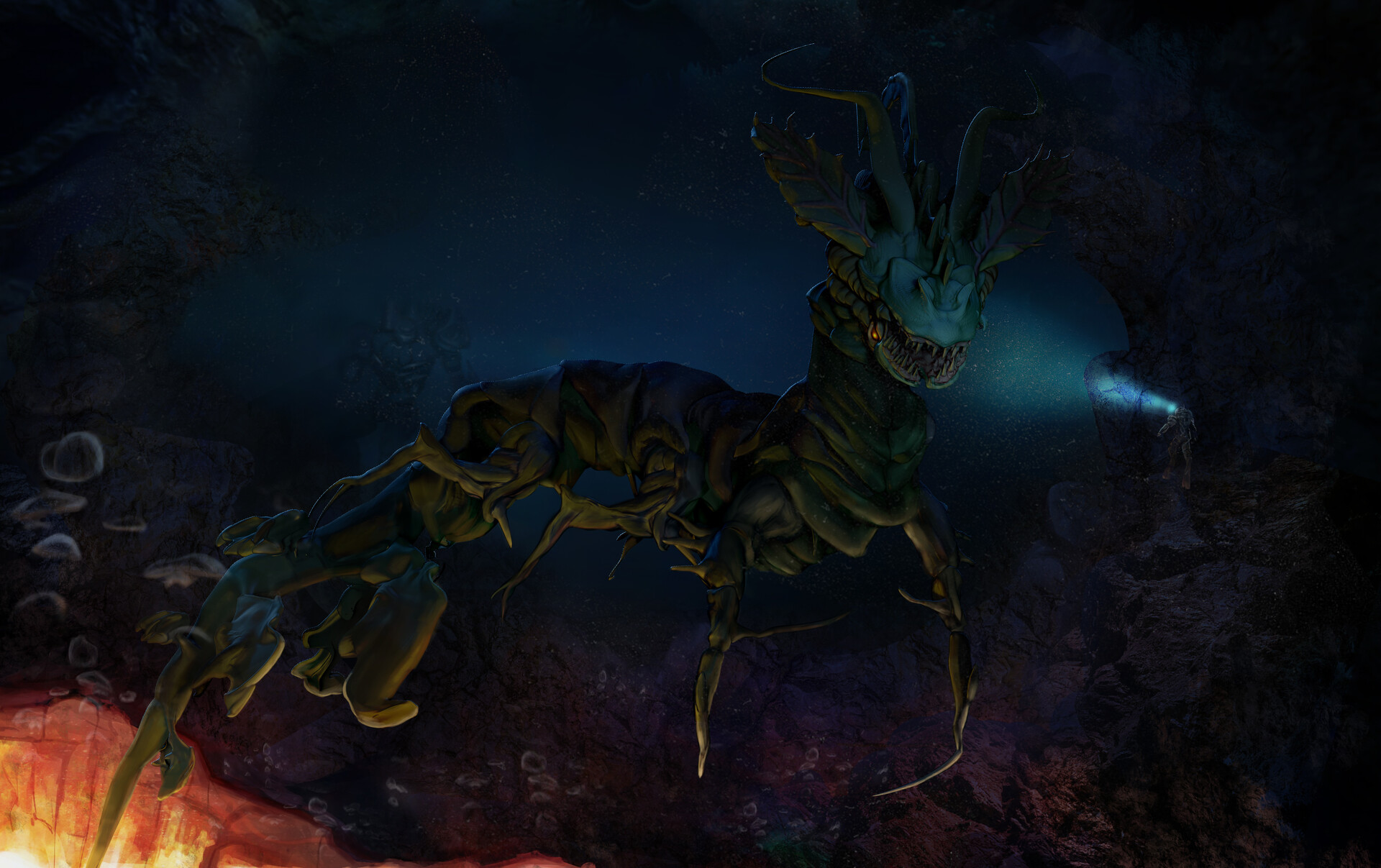 ArtStation - Aquatic planet parasite