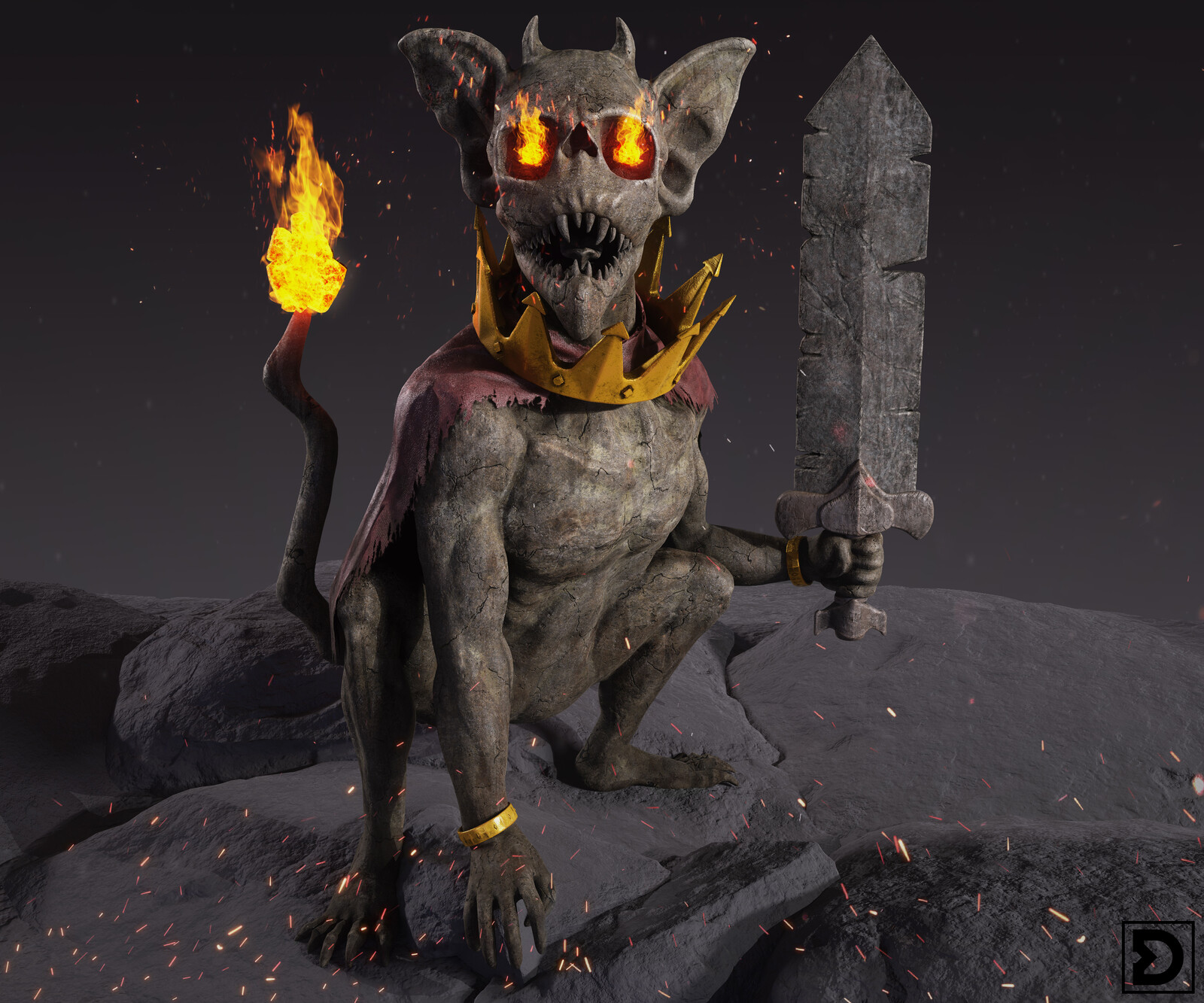 Daniela-Florina Moldoveanu - Erdtree Burial Watchdog | Elden Ring Fanart