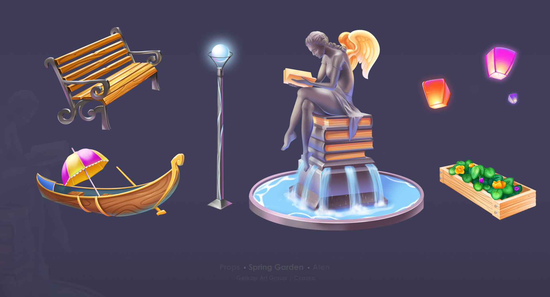 ArtStation - Props | University Park