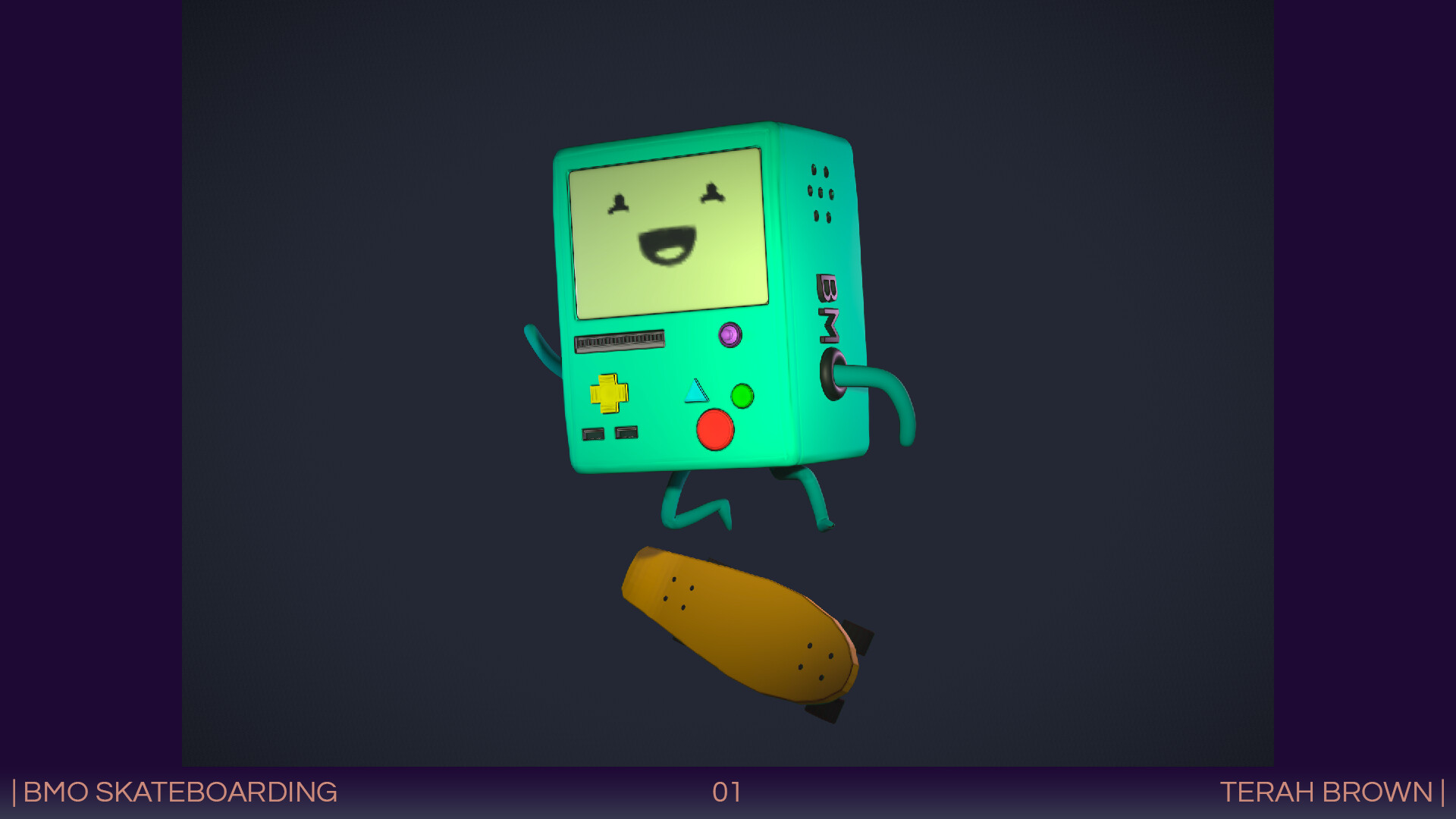 ArtStation - BMO Skateboarding