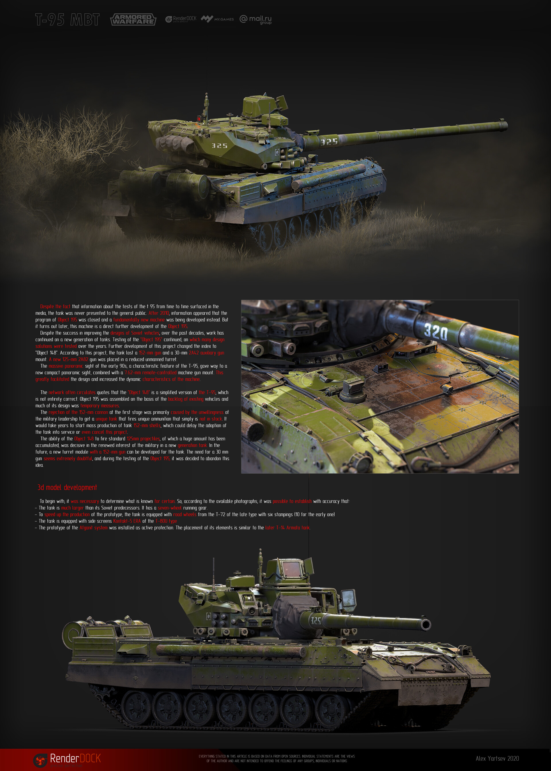 RenderDock - T-95 next gen. tank (Prototype)