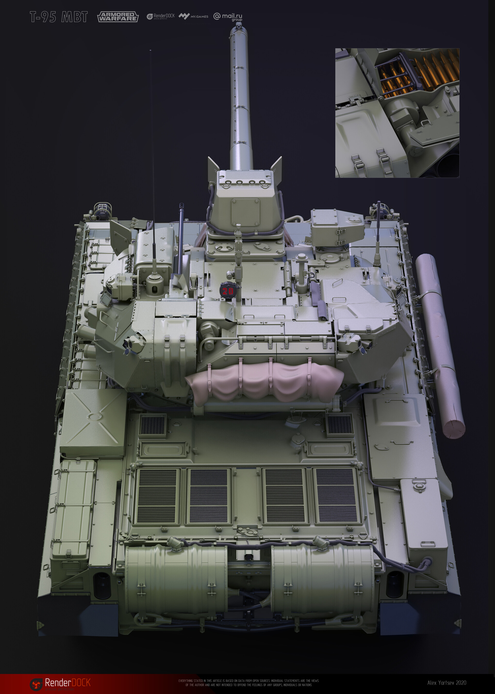 RenderDock - T-95 next gen. tank (Prototype)