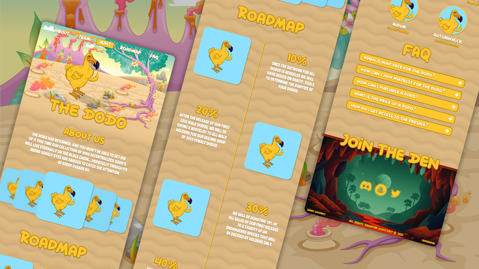 ArtStation - The Dodo NFT Website