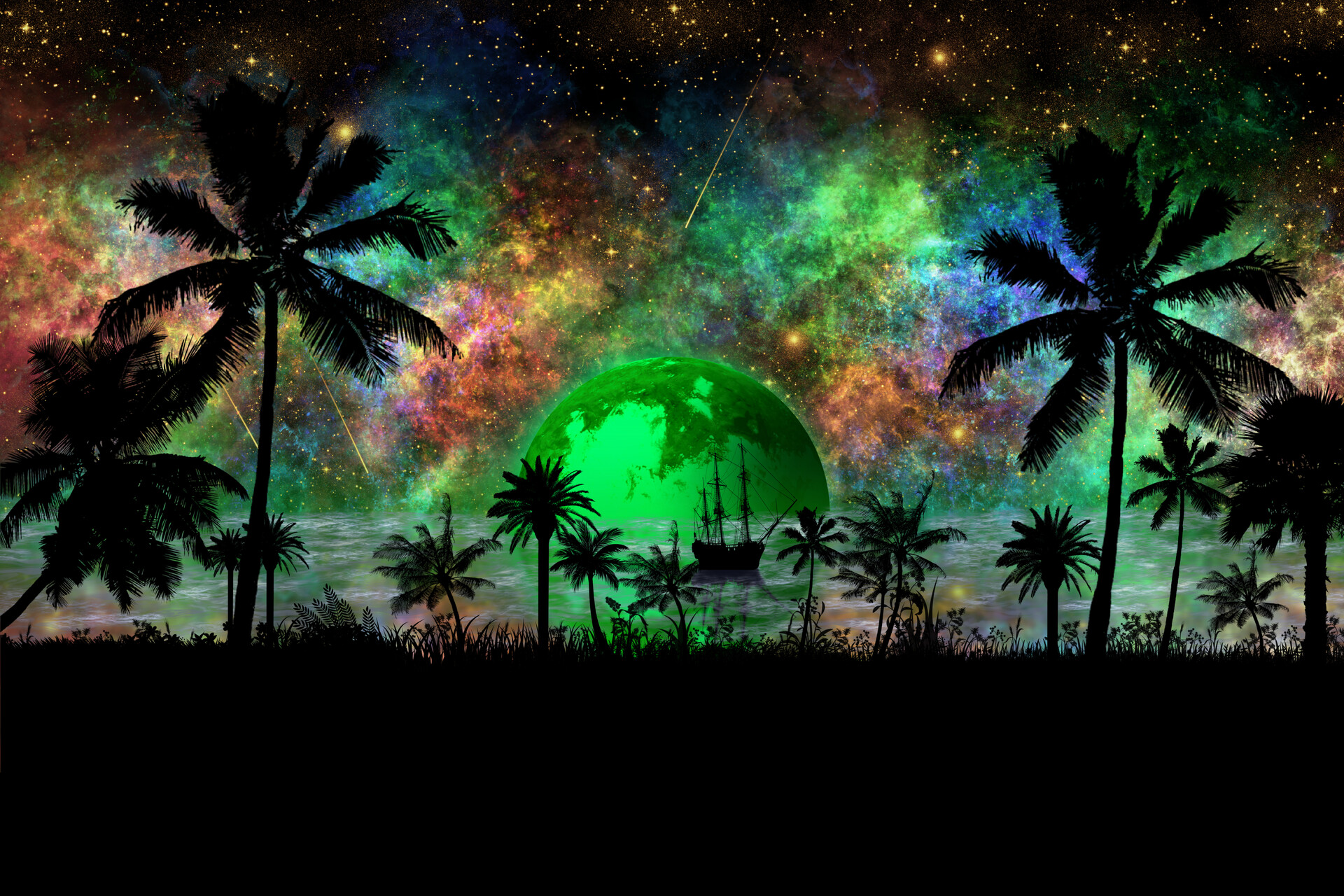 ArtStation - Dreamlike Starscapes - Sailing Through the Stars