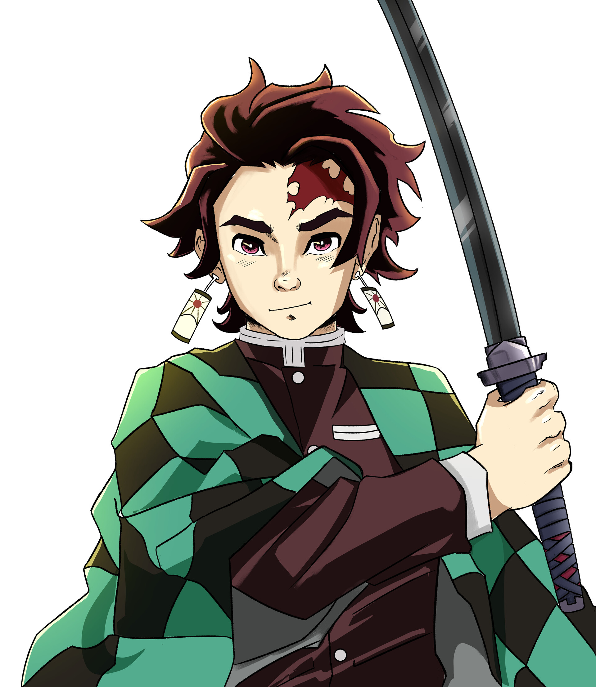 ArtStation - My version of Tanjiro