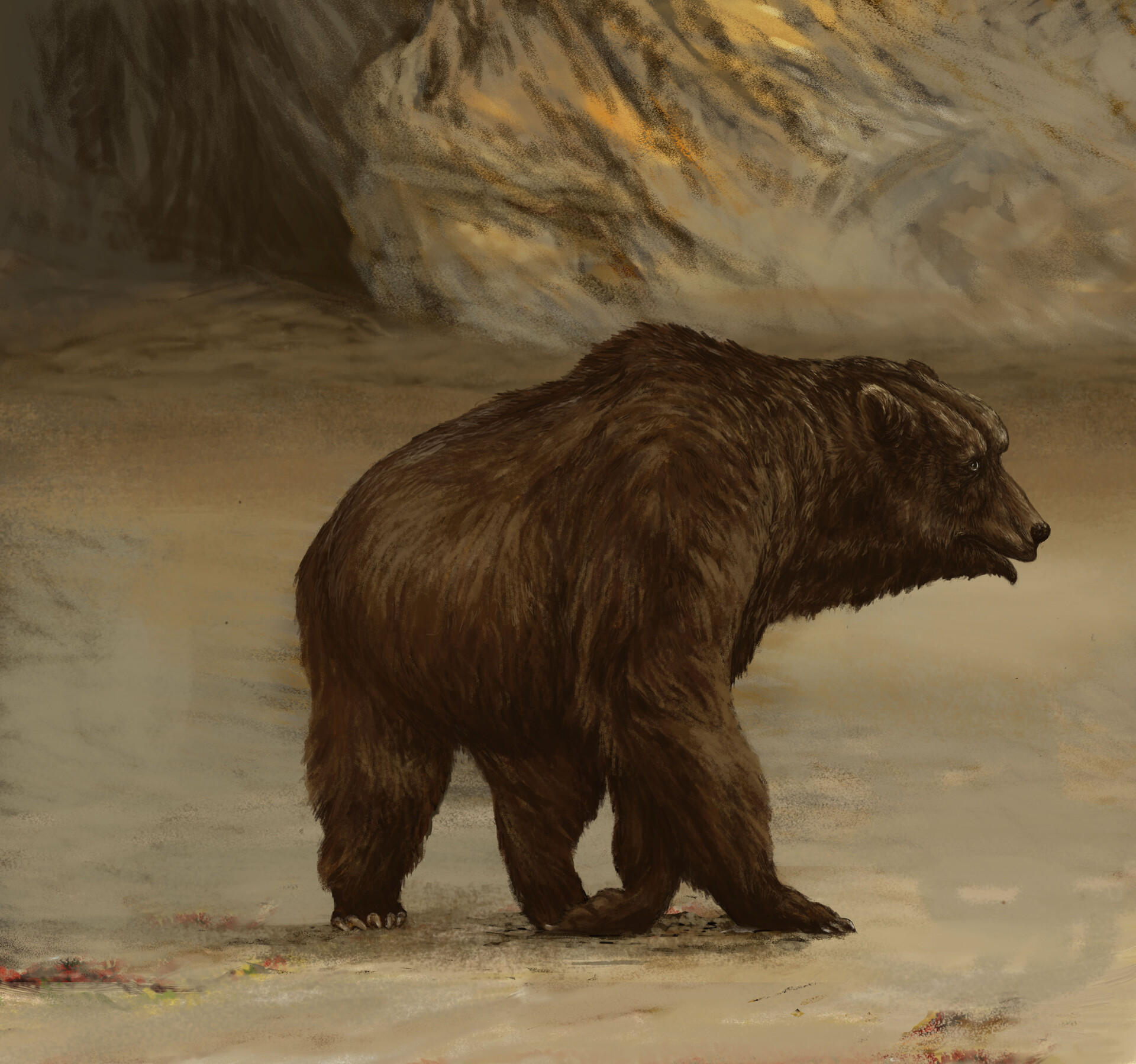 ArtStation - Cave bear, for Geological Museum of Warsaw