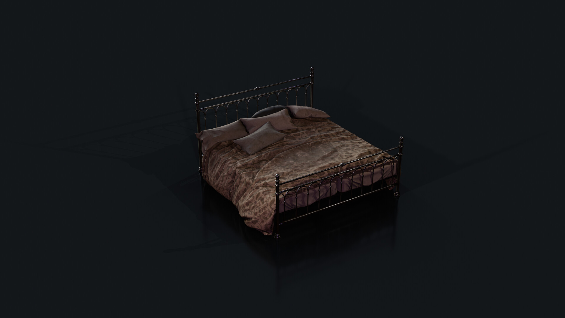 ArtStation - Old Bed - (Horror Bedroom)