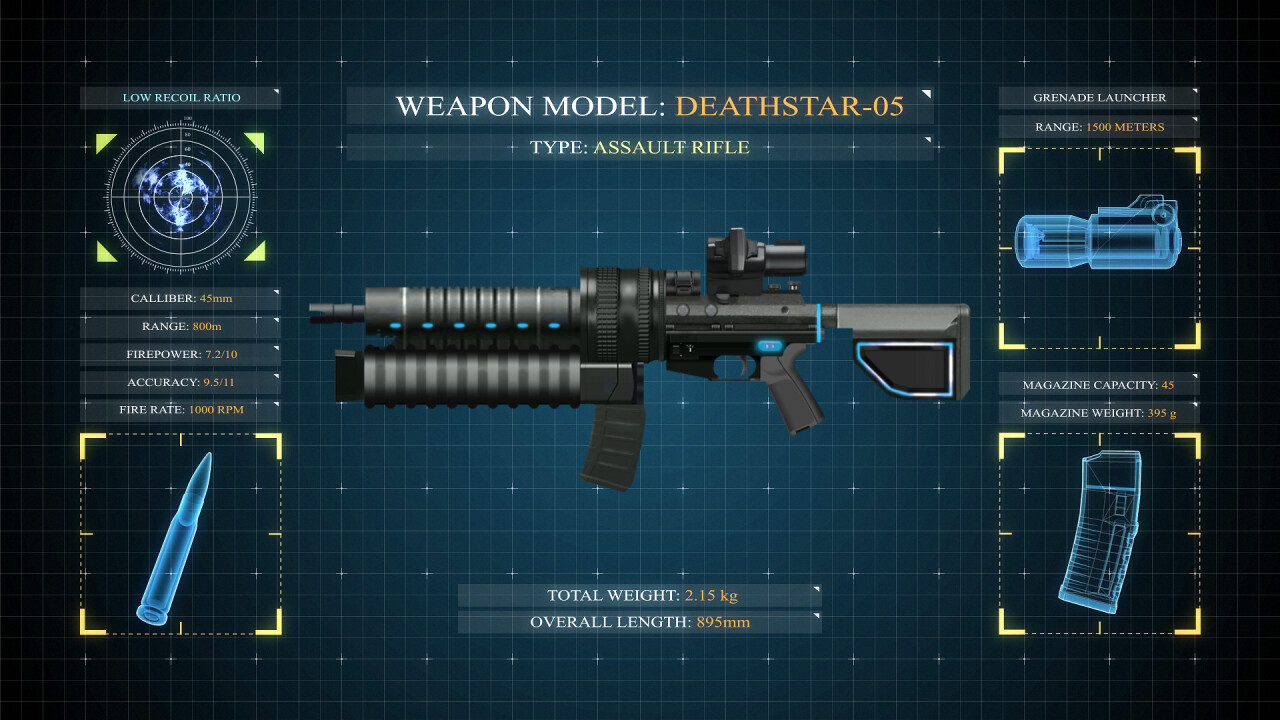 ArtStation - Sci fi rifle concept design
