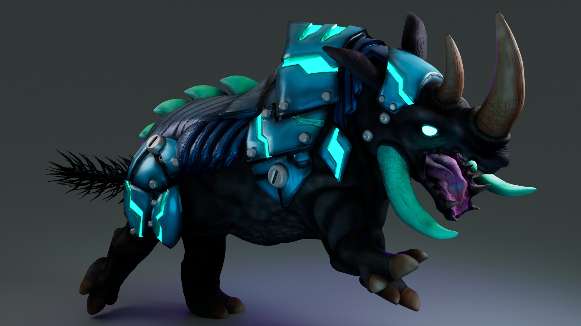 ArtStation - Cyber Rhino