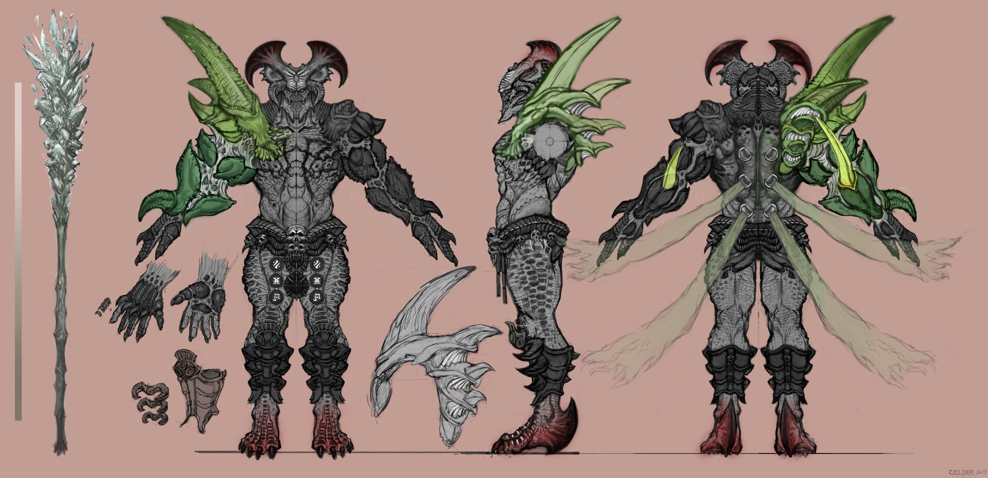 CELDER - Creature Design work : Crom cruach