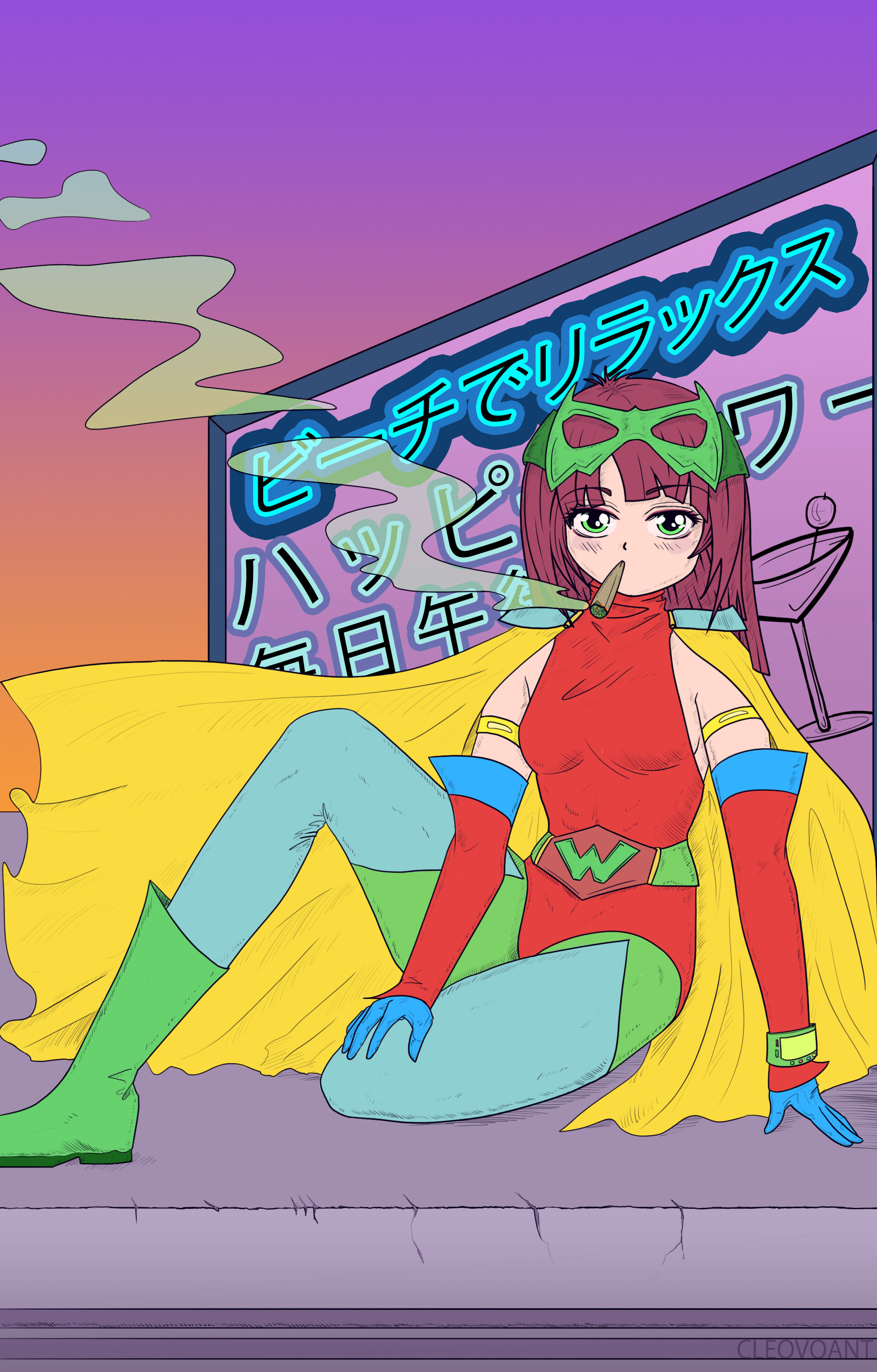 ArtStation - Anime Comic Cover