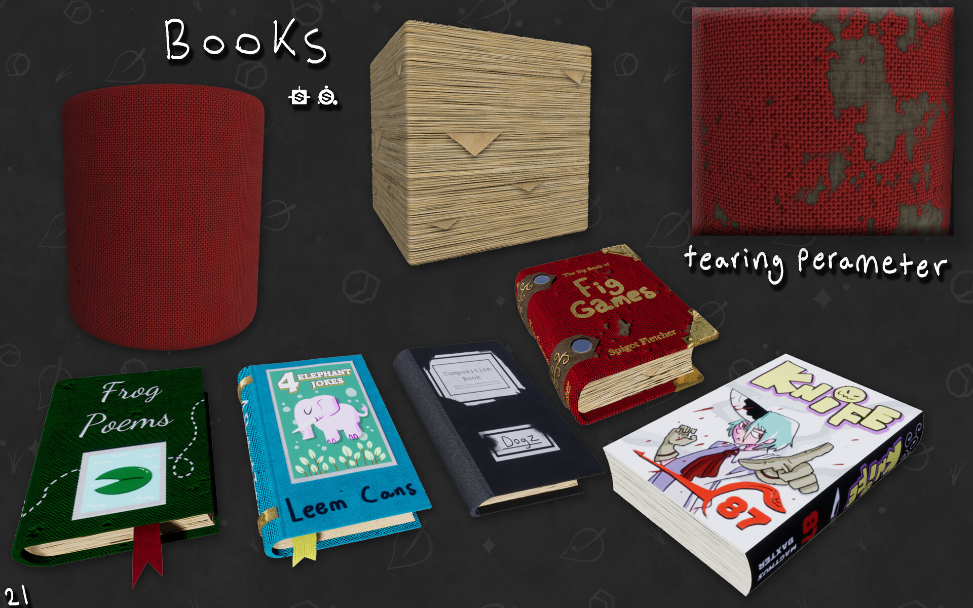 ArtStation - Book Props