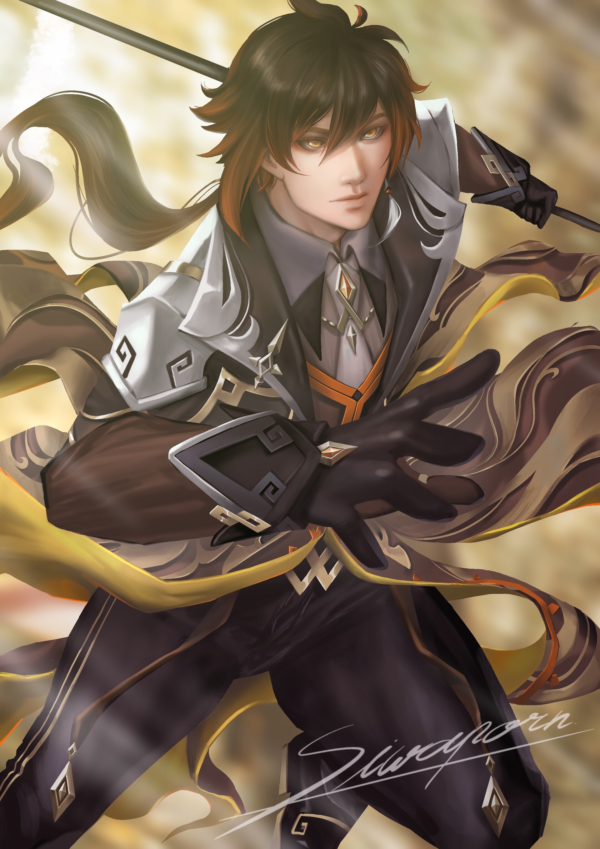 ArtStation - Fanart Zhongli from Genshinimpact