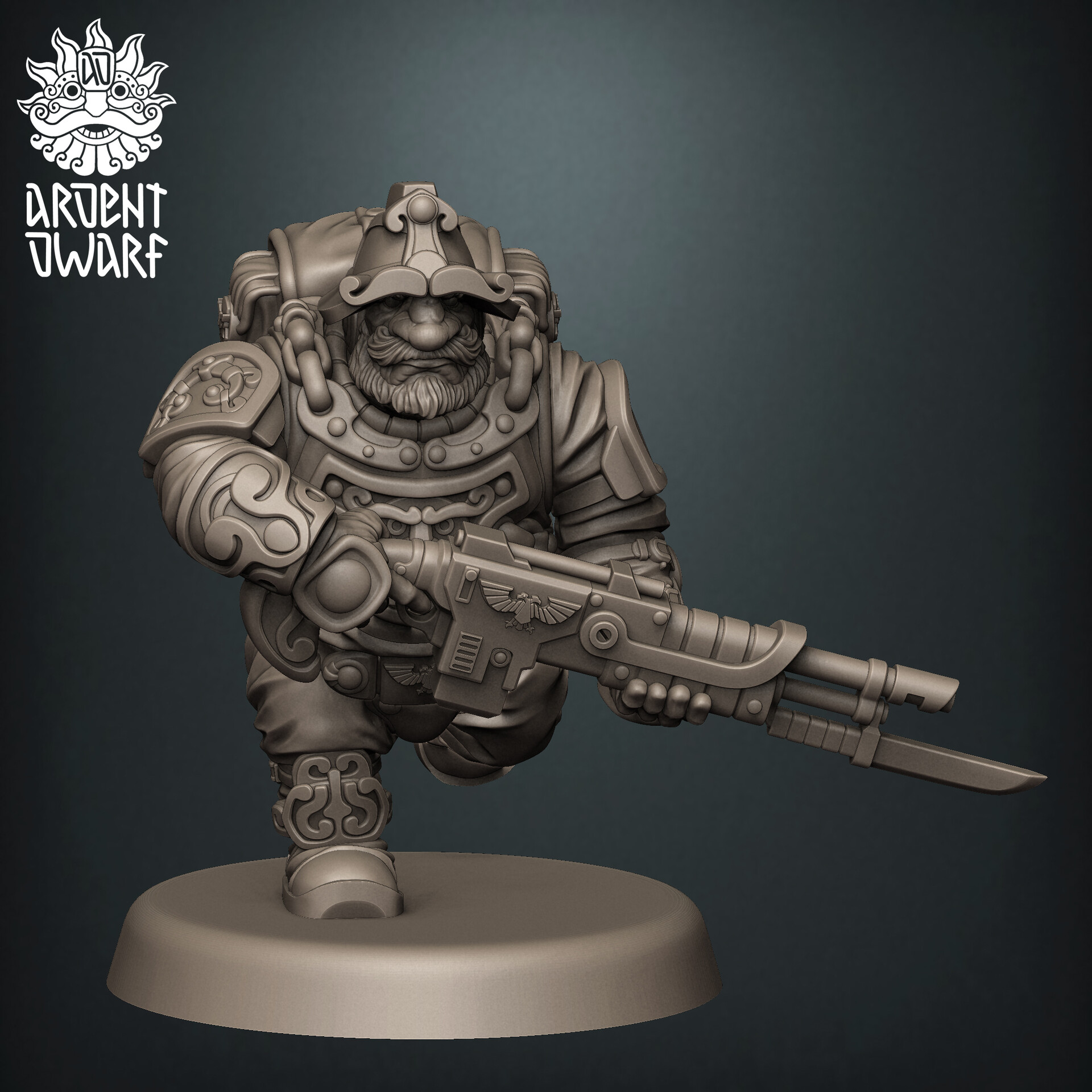 ArtStation - Space Dwarf Guardsman 11