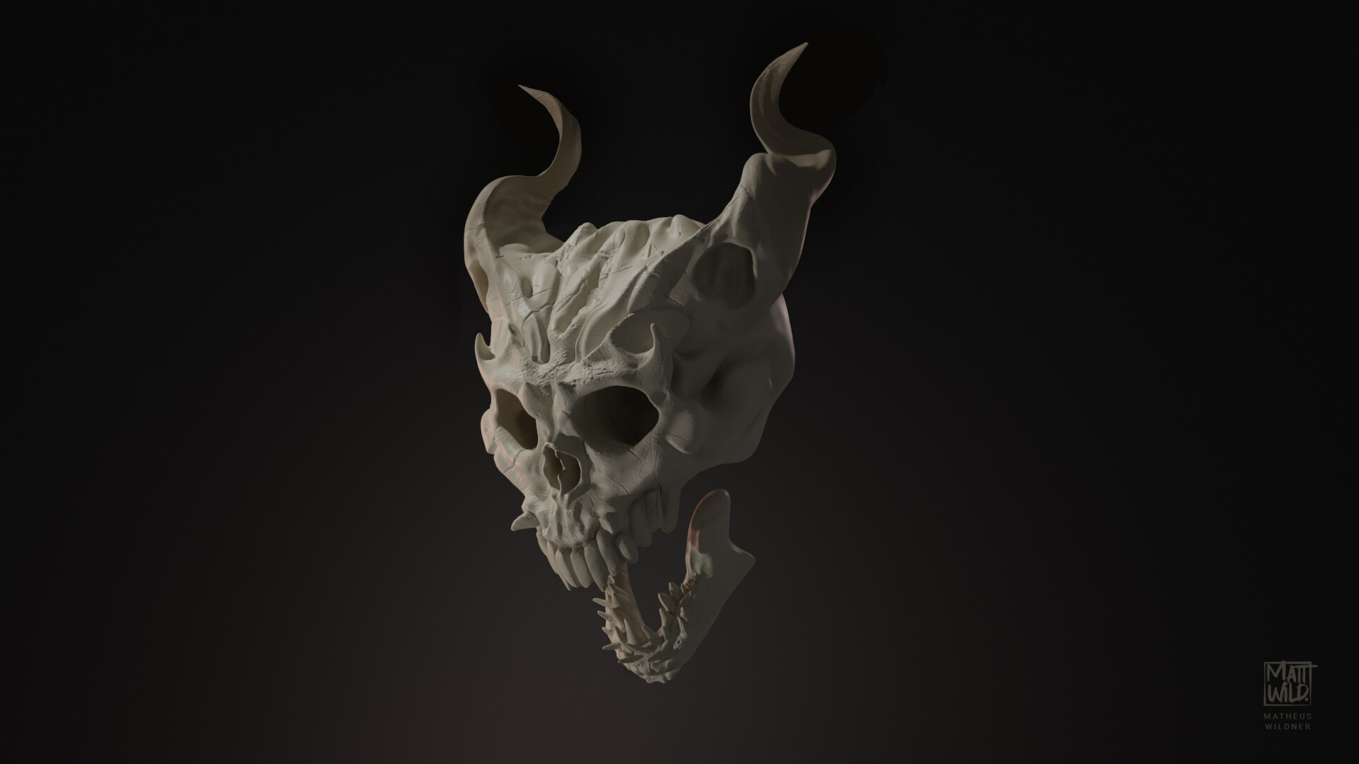 ArtStation - Demon Skull