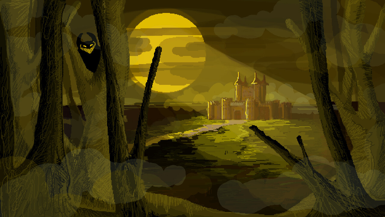 ArtStation - Pixel game forest design